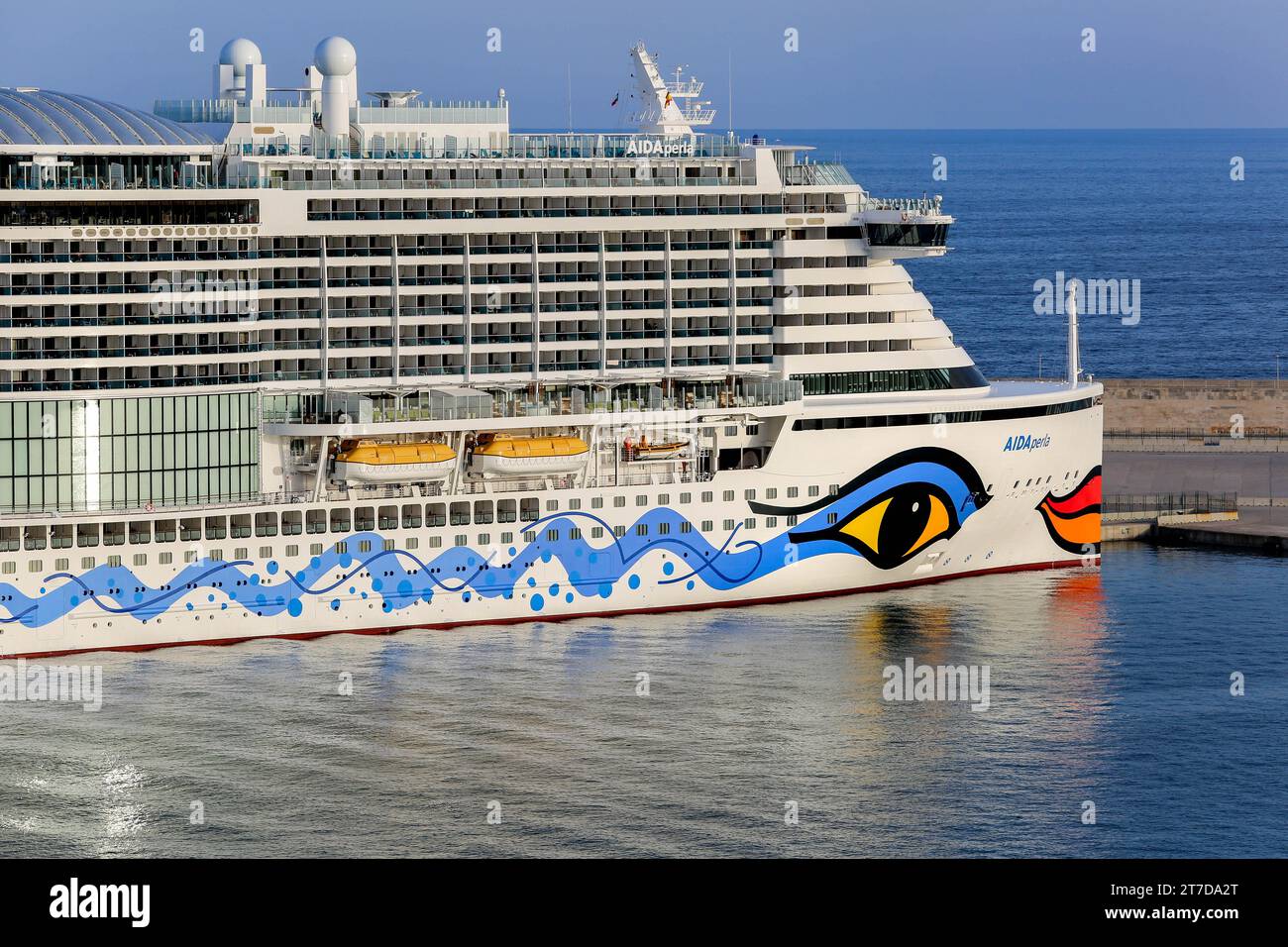 Giant cruise ship AIDAperla (AIDA Cruises German operator), built in ...