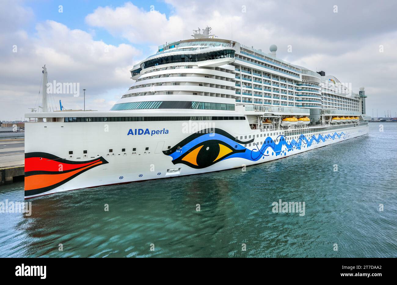 Giant cruise ship AIDAperla (AIDA Cruises German operator), built in ...