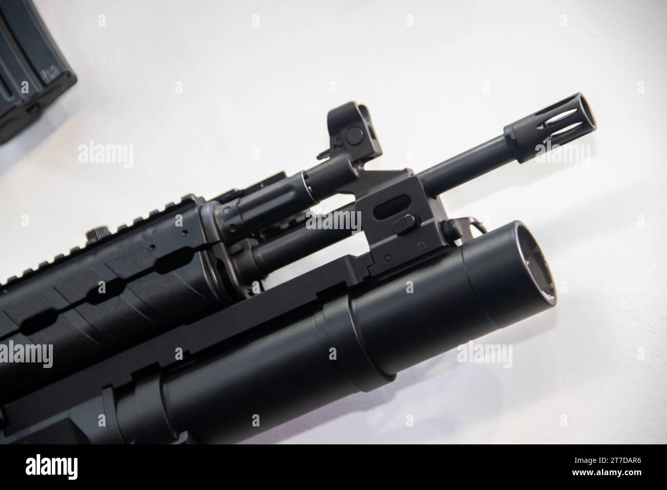 Precision sniper riffle gun, exposed at international fair for military ...