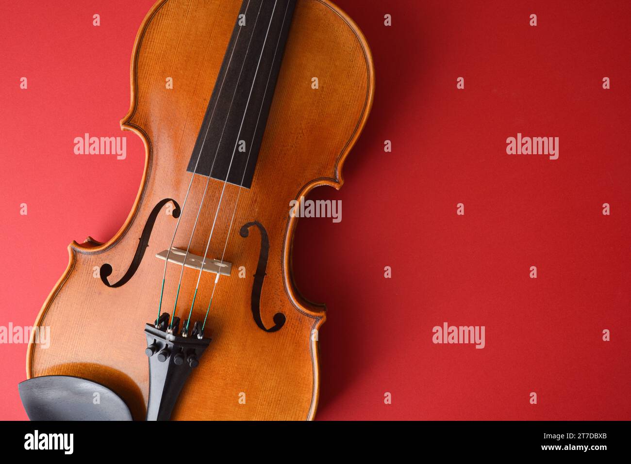 Embroidered traditional violin body on isolated gradient romantic red ...