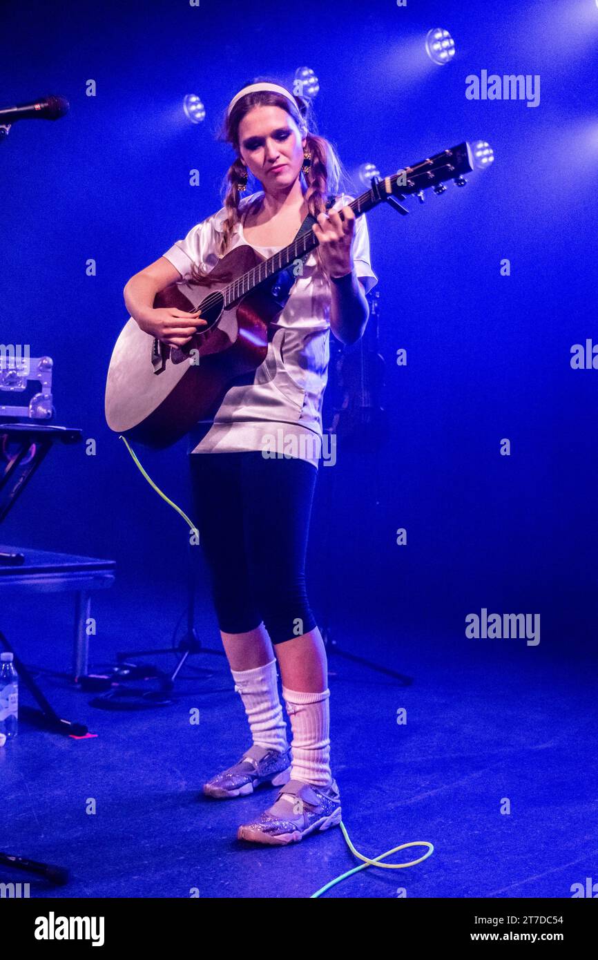 Copenhagen, Denmark. 14th Nov, 2023. The English duo Jockstrap performs ...