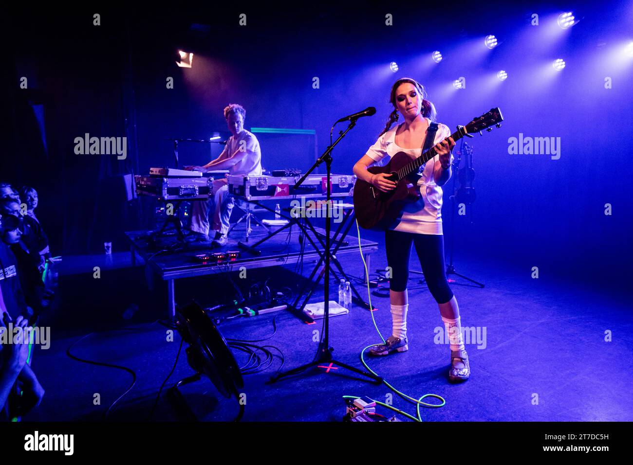 Copenhagen, Denmark. 14th Nov, 2023. The English duo Jockstrap performs ...
