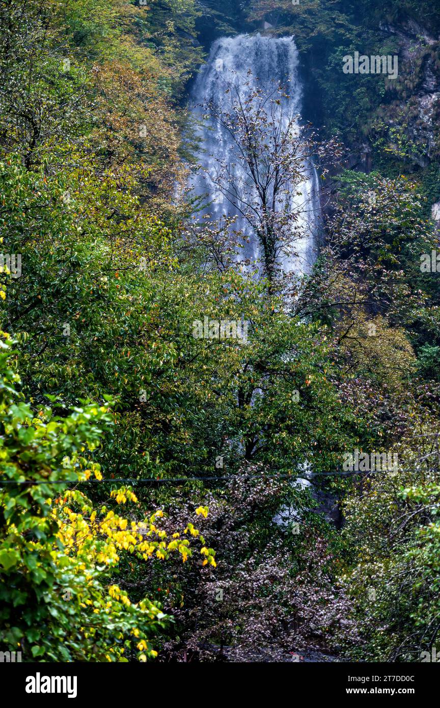 Mirveti waterfall in the mountains of Adzharia. Georgia Stock Photo - Alamy