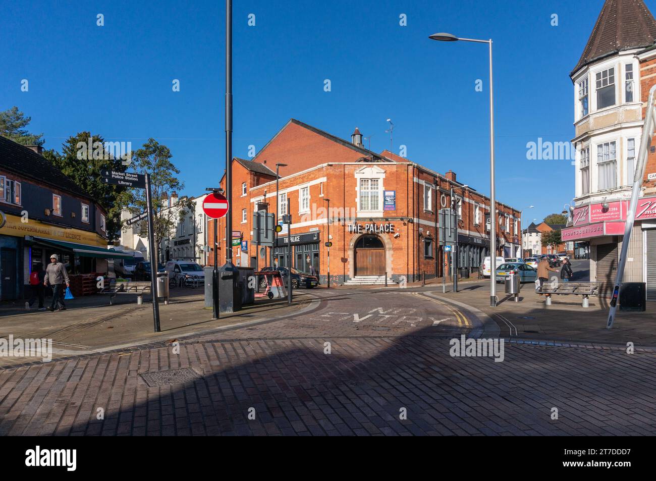 Street scene, town centre, Wellingborough, Northamptonshire, UK Stock ...