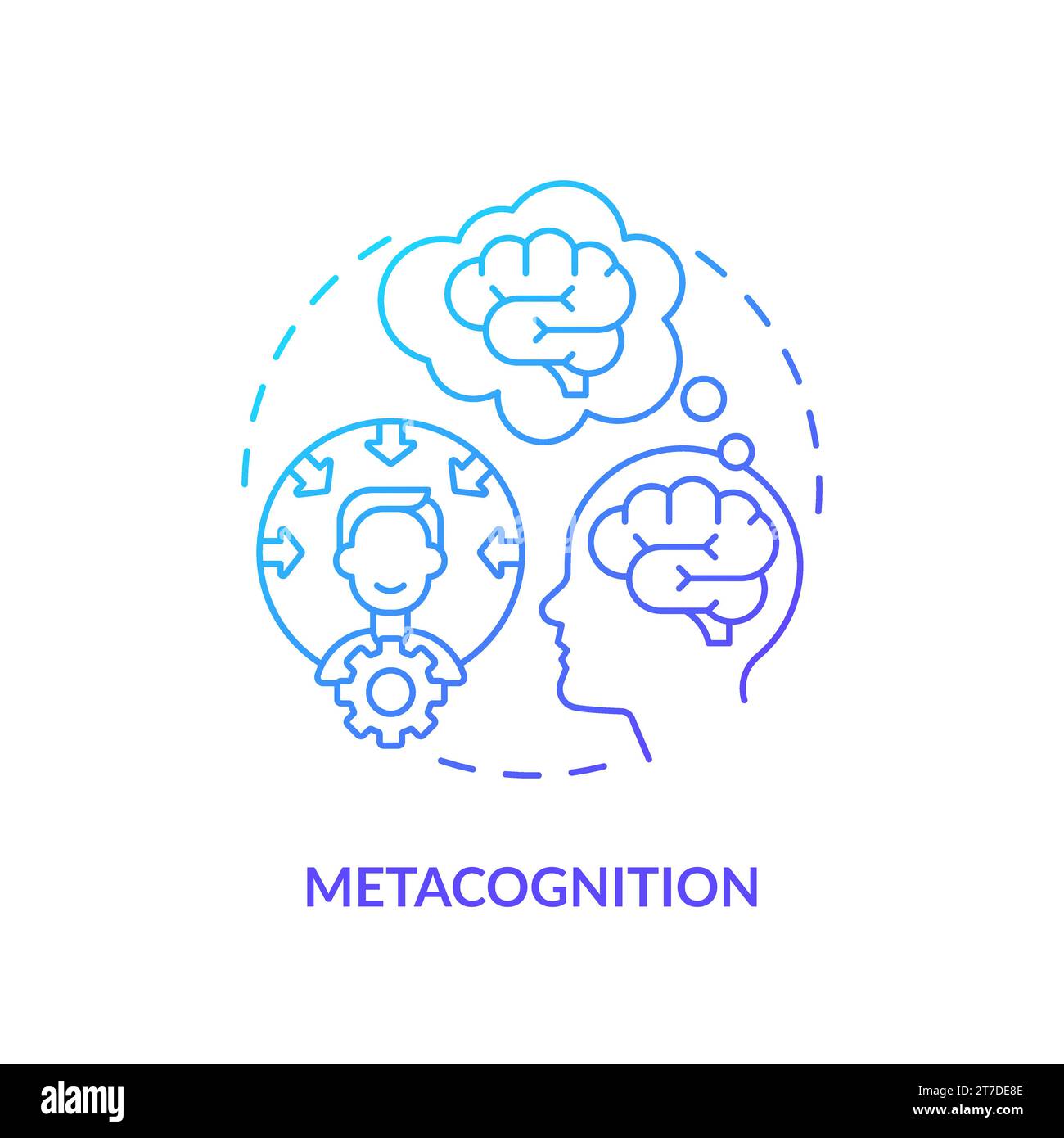 Gradient line icon metacognition concept Stock Vector Image & Art - Alamy
