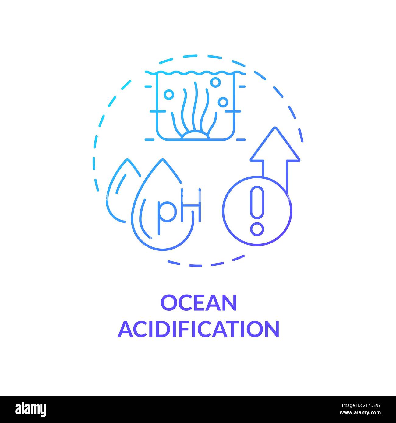 Gradient thin line icon ocean acidification concept Stock Vector Image ... Gradient thin line icon ocean acidification concept Stock Vector Image ...