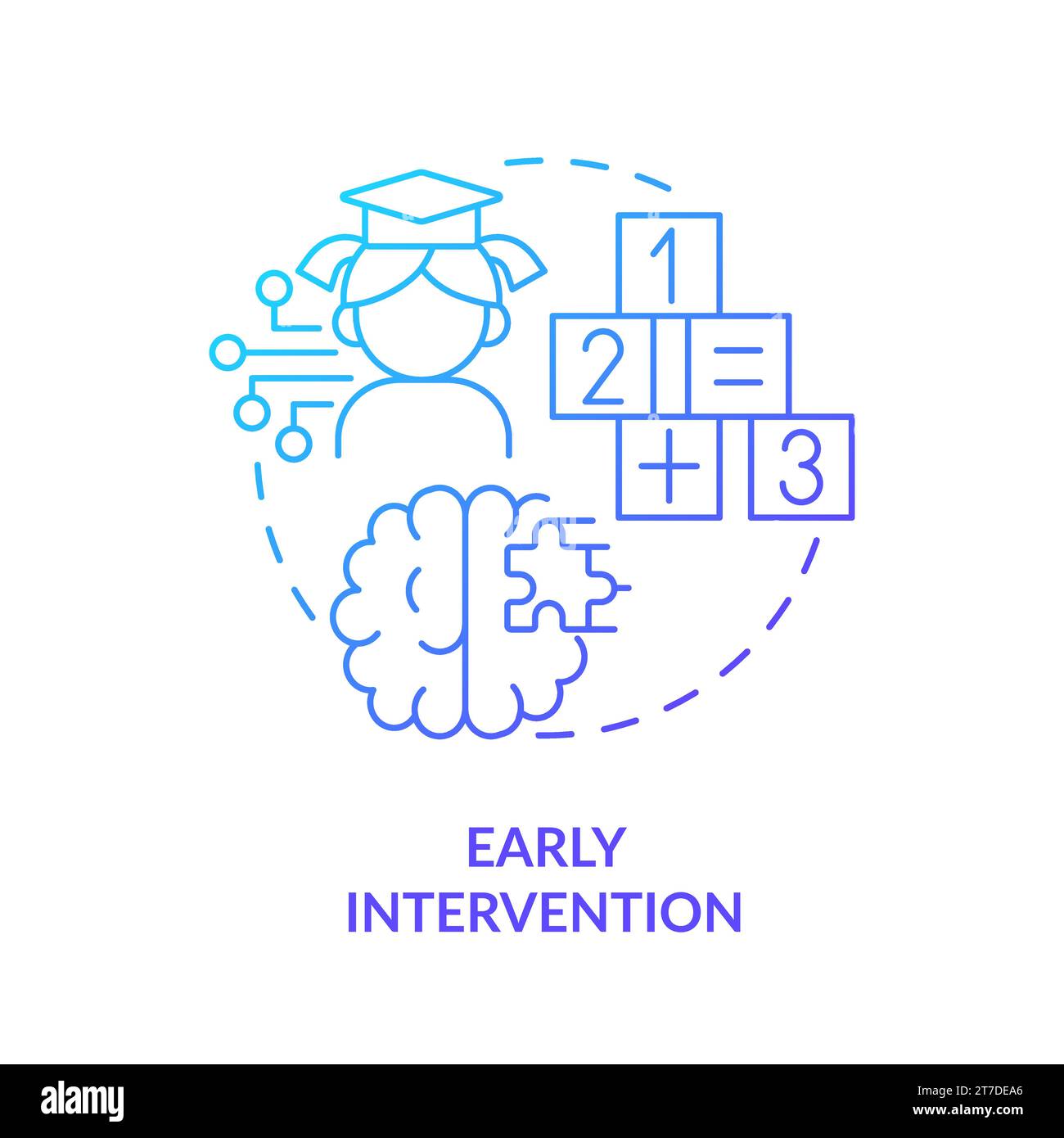 Gradient line icon early intervention concept Stock Vector Image & Art ... Gradient line icon early intervention concept Stock Vector Image & Art ...