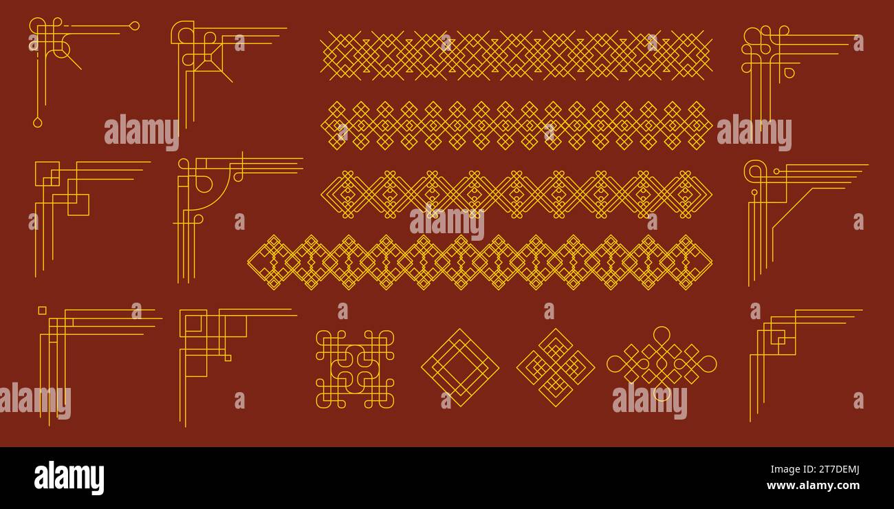 Chinese decorative border. Chinese traditional decorative frames ...