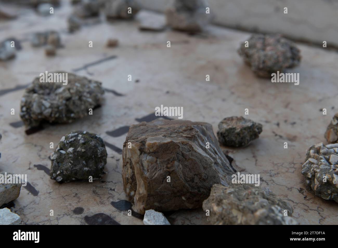 Jewish graves in the Mount of Olives cemetery in Jerusalem. Mourners ...