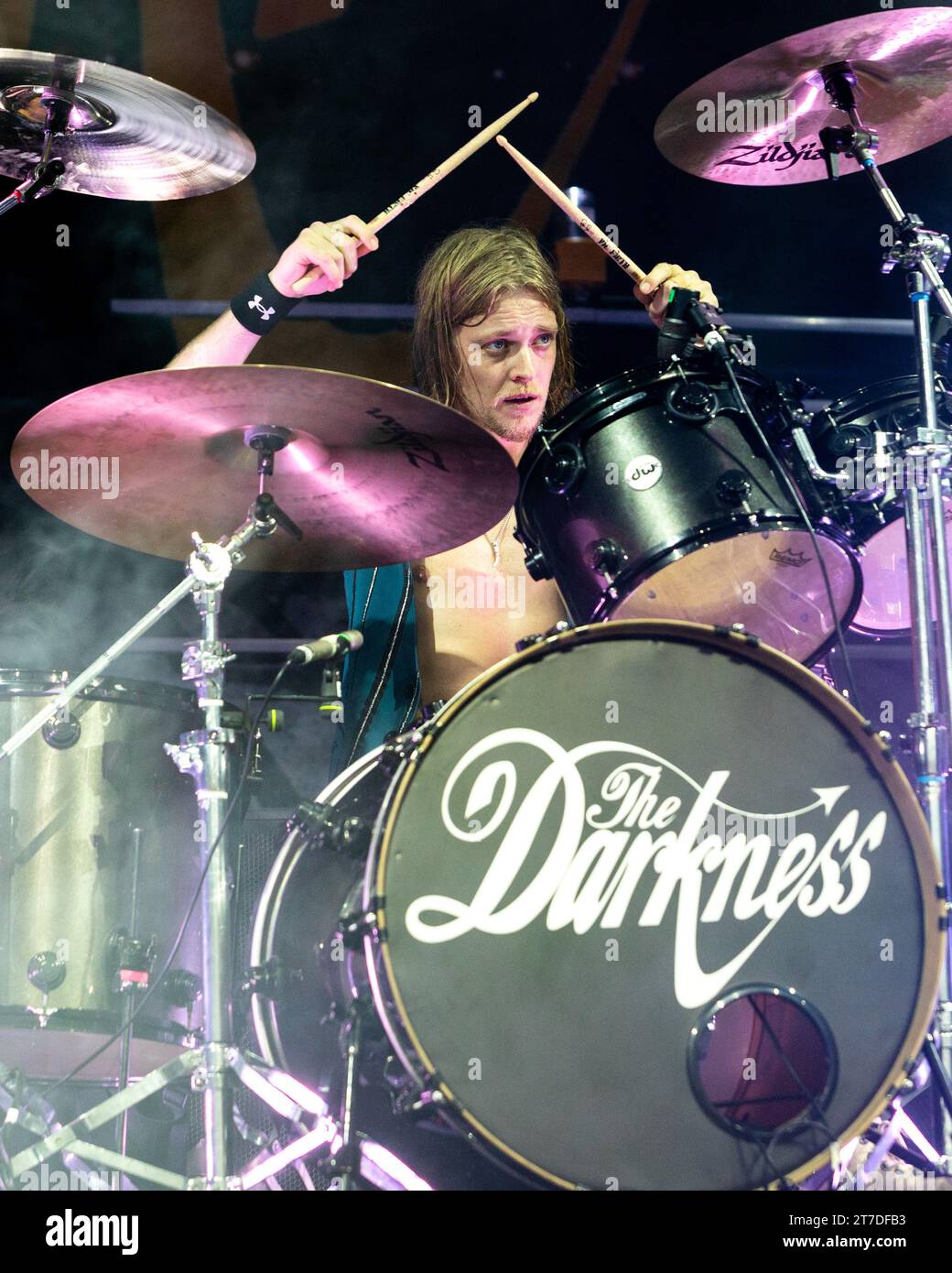 Milano, Italy. 14th Nov, 2023. Rufus Tiger Taylor of British rock band ...
