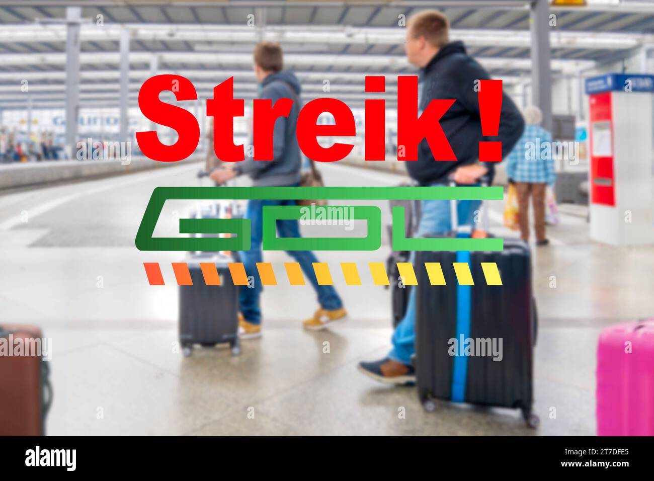 Warnstreik der Lokführergewerkschaft GDL ab Mittwochabend, Tarifstreit mit der Deutschen Bahn ...