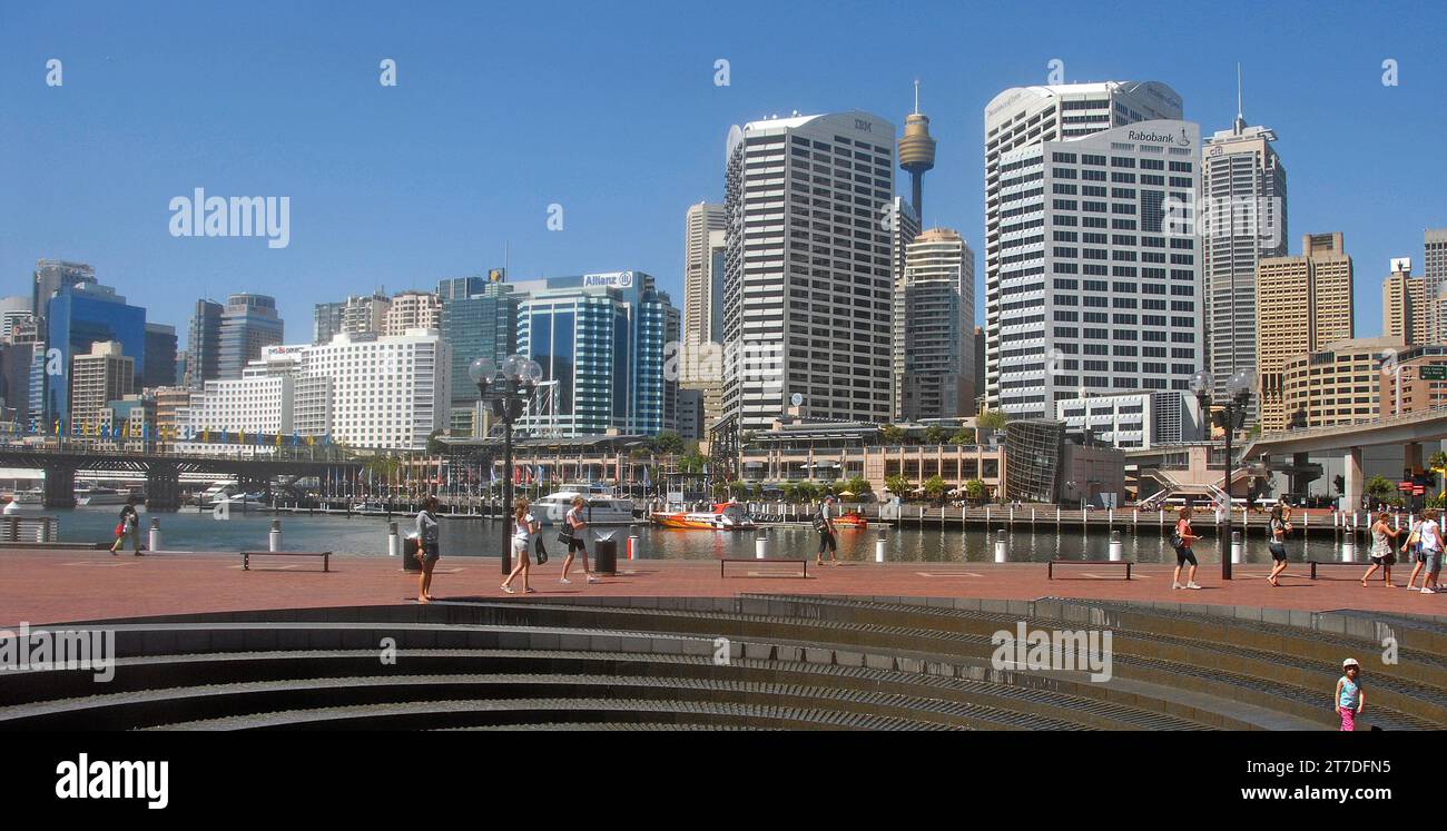 fountain, Darling harbour, Sydney ,Australia Stock Photo - Alamy