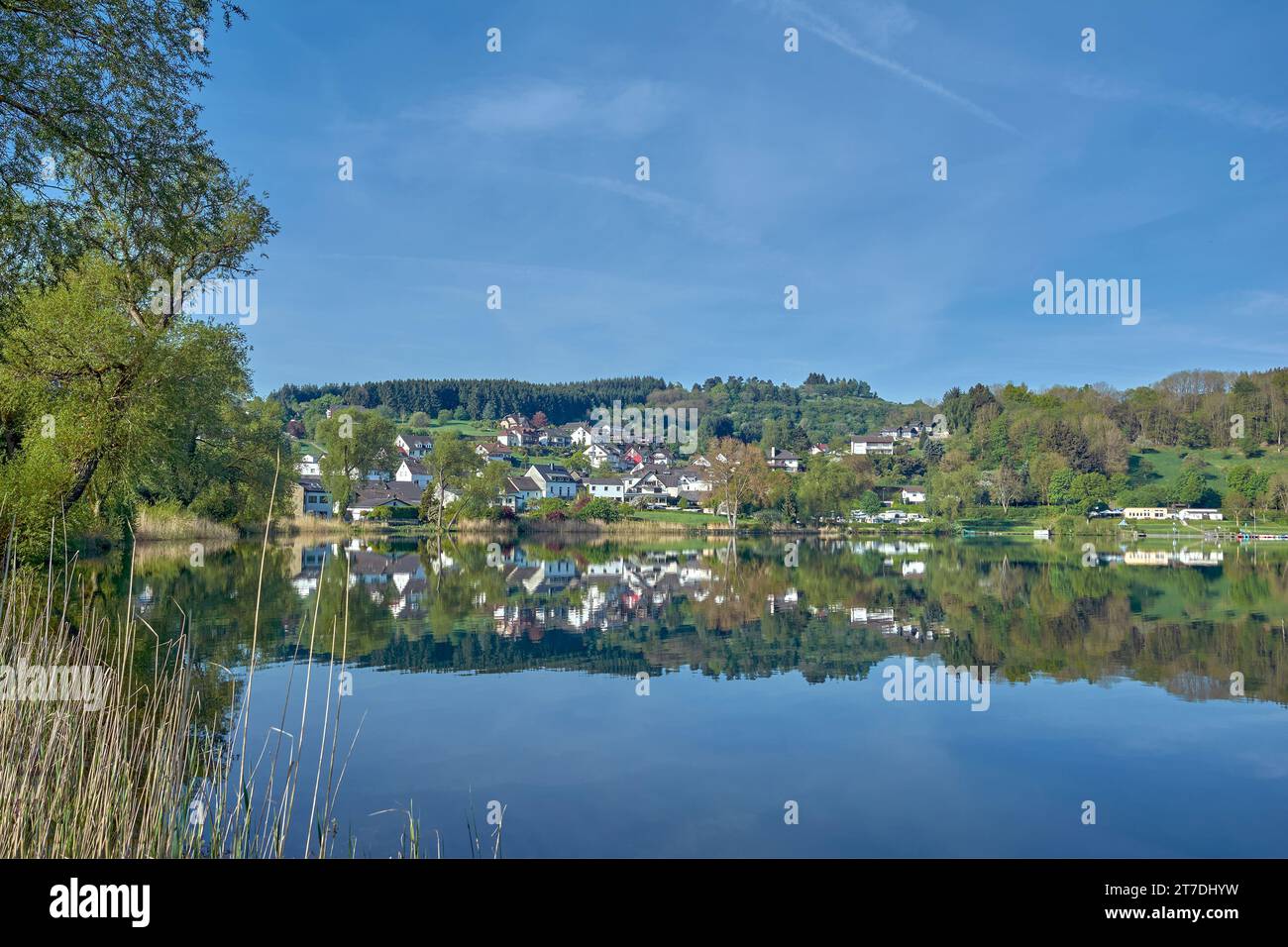 Crater Lake Called Schalkenmehrener Maar Eifel Germany Stock Photo Alamy Crater Lake Called Schalkenmehrener Maar Eifel Germany Stock Photo Alamy