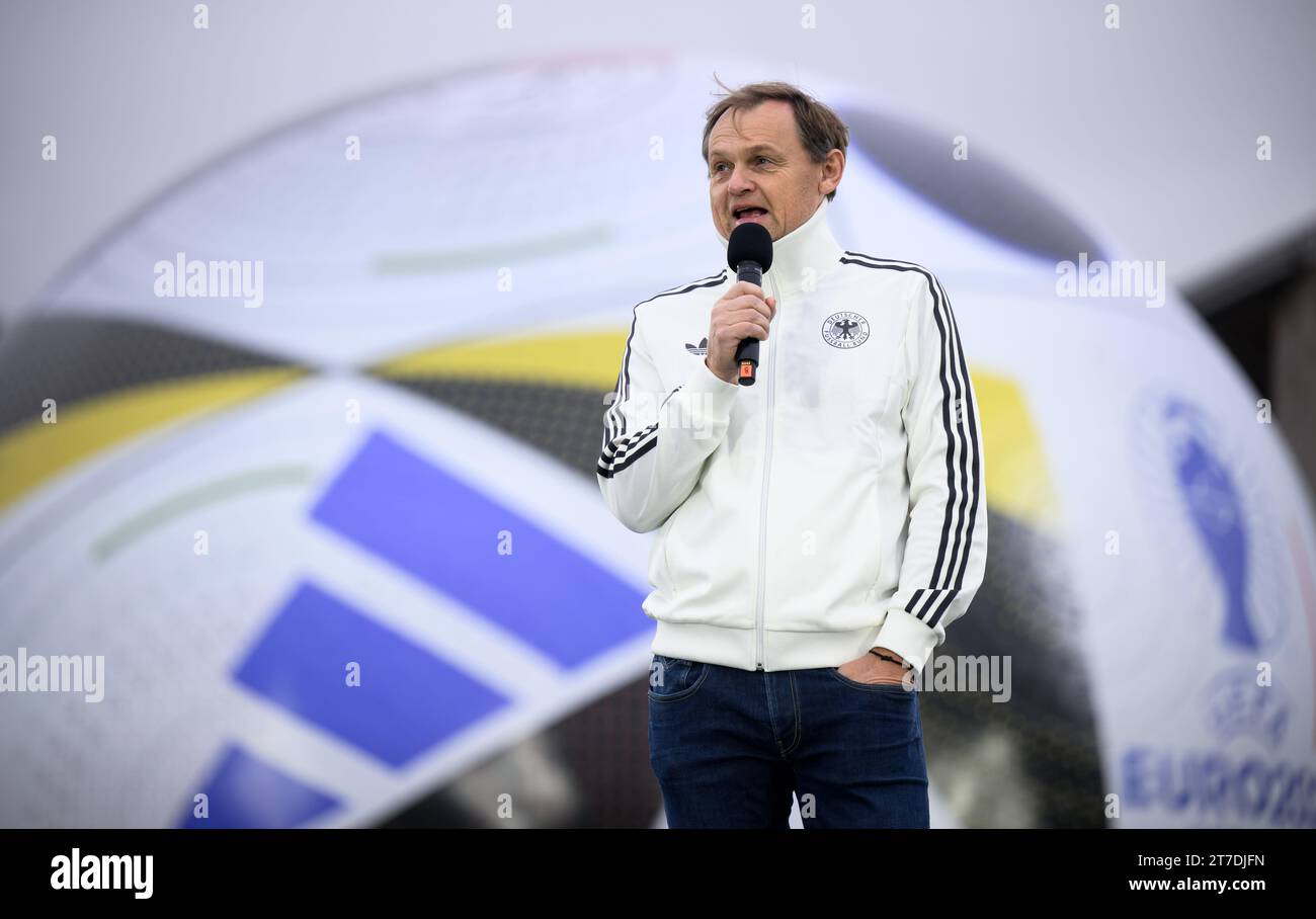 Berlin, Germany. 15th Nov, 2023. Bjørn Gulden, CEO of Adidas, speaks at ...