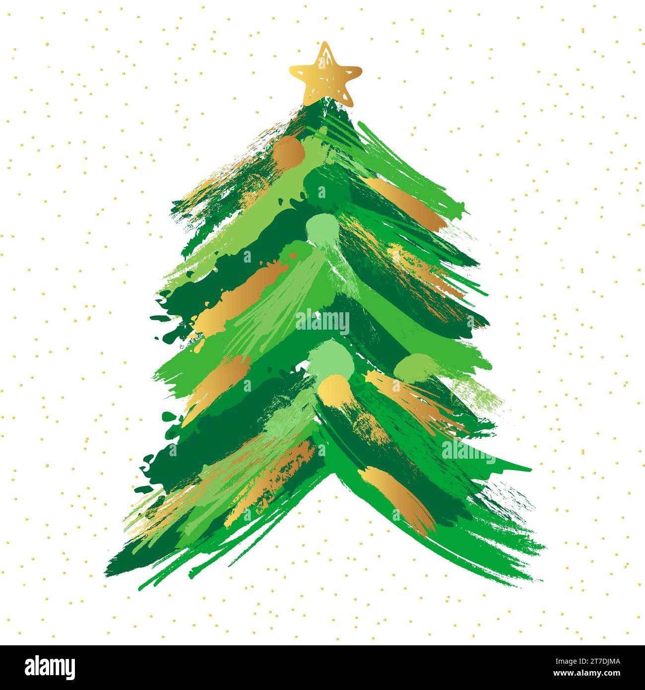 Happy merry christmas card tree Cut Out Stock Images & Pictures - Alamy