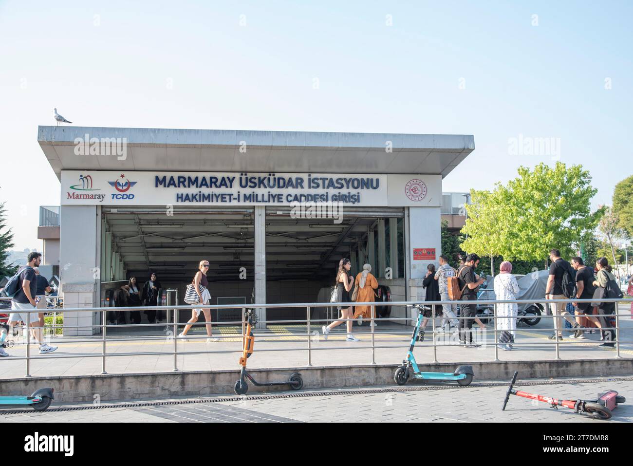 Marmaray Uskudar Istasyonu metro station in Istanbul Turkey Stock Photo ...