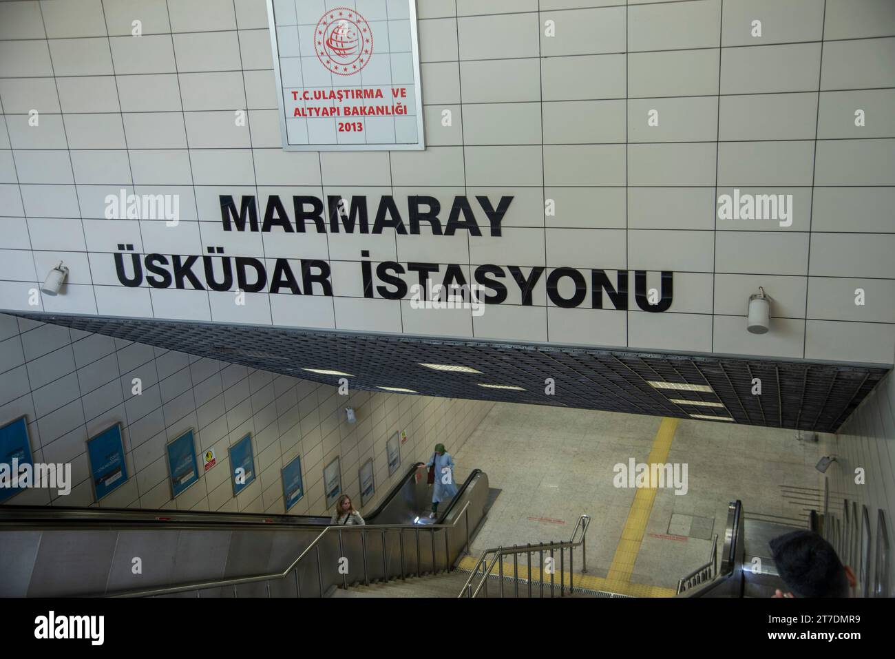 Marmaray Uskudar Istasyonu metro station in Istanbul Turkey Stock Photo ...