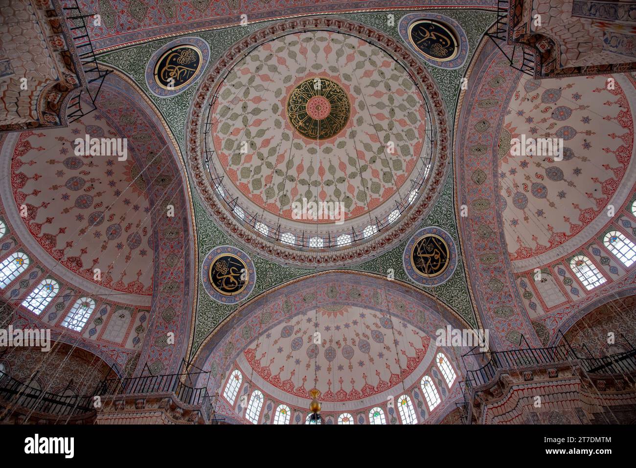 Interior scene in the New Mosque, Yeni Cami, in Istanbul, Turkey Stock ...