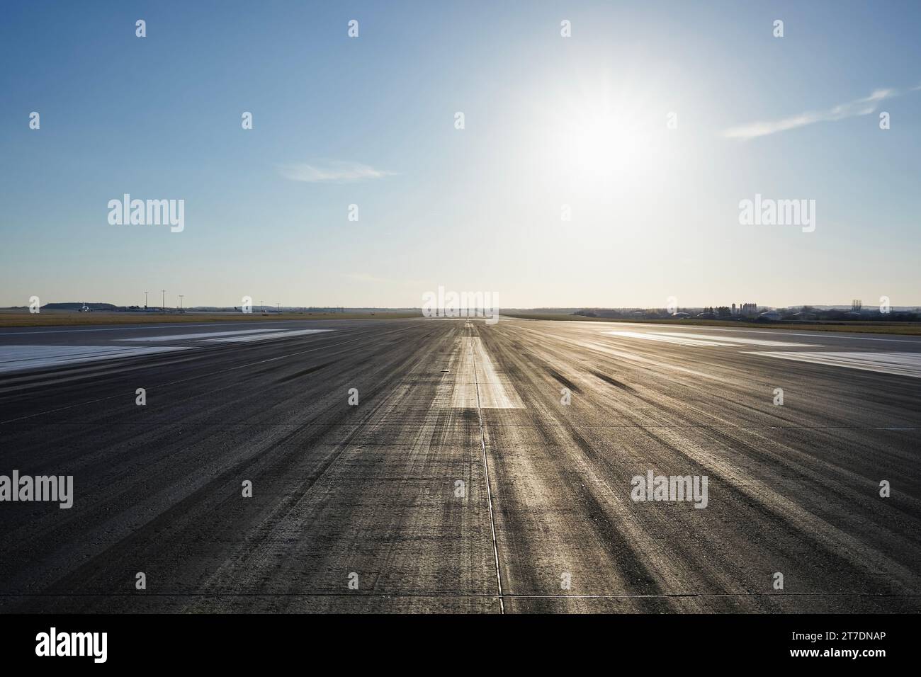 Airport runway road marking hi-res stock photography and images - Alamy