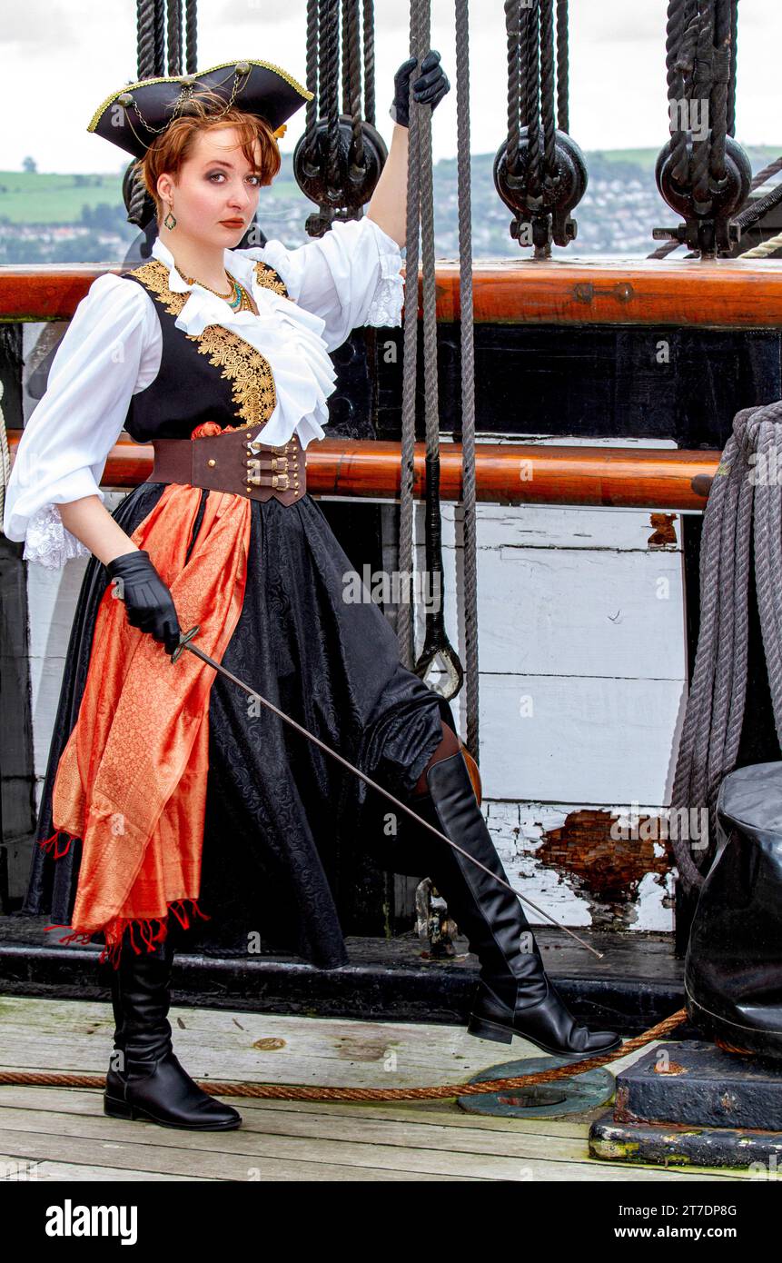Ashley Wilkinson is out modelling in a complete pirate costume on the ...
