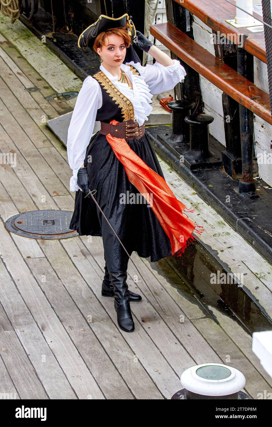 Ashley Wilkinson is out modelling in a complete pirate costume on the ...