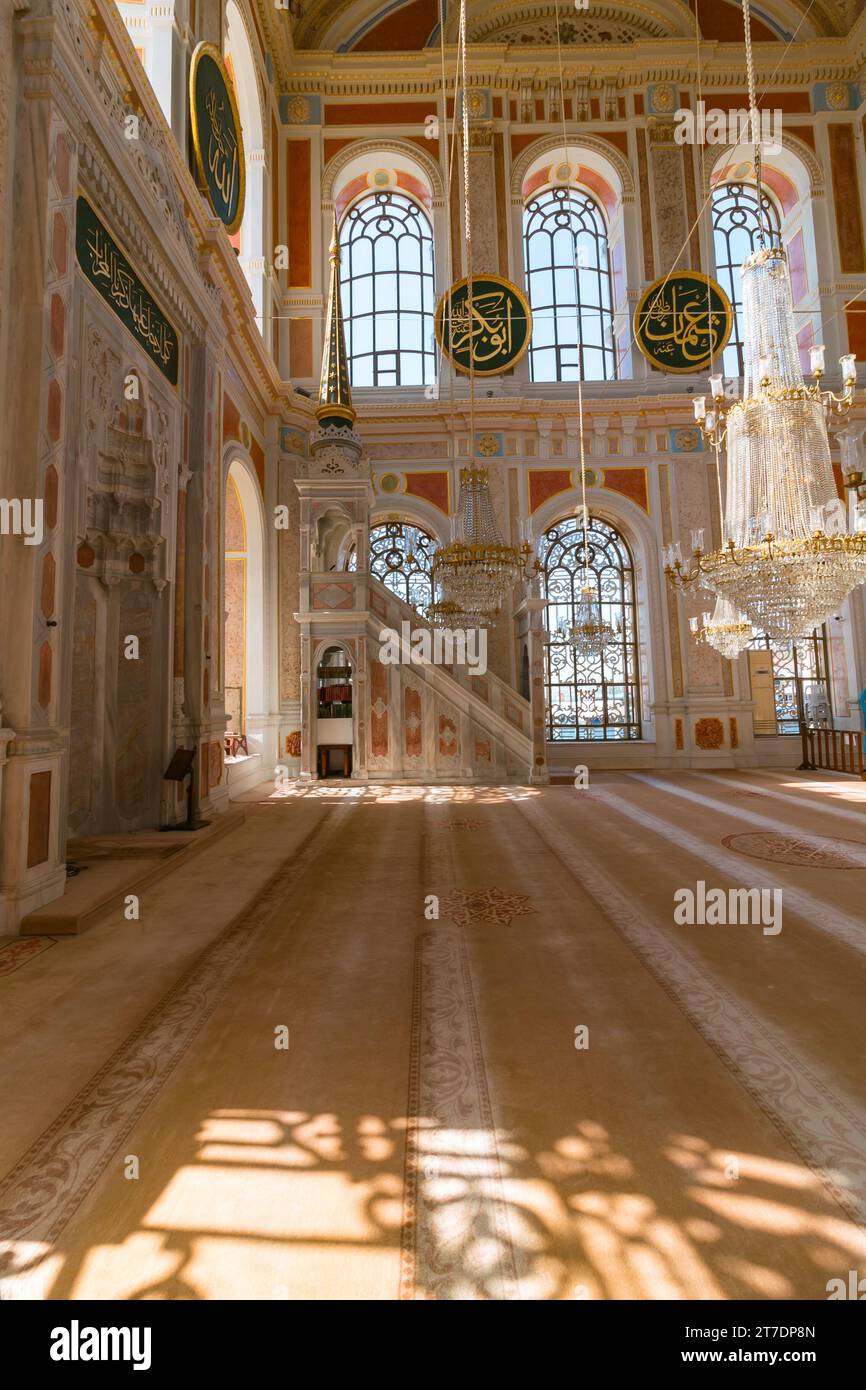 Mihrab and Minbar of Ortakoy Mosque aka Buyuk Mecidiye Mosque in ...