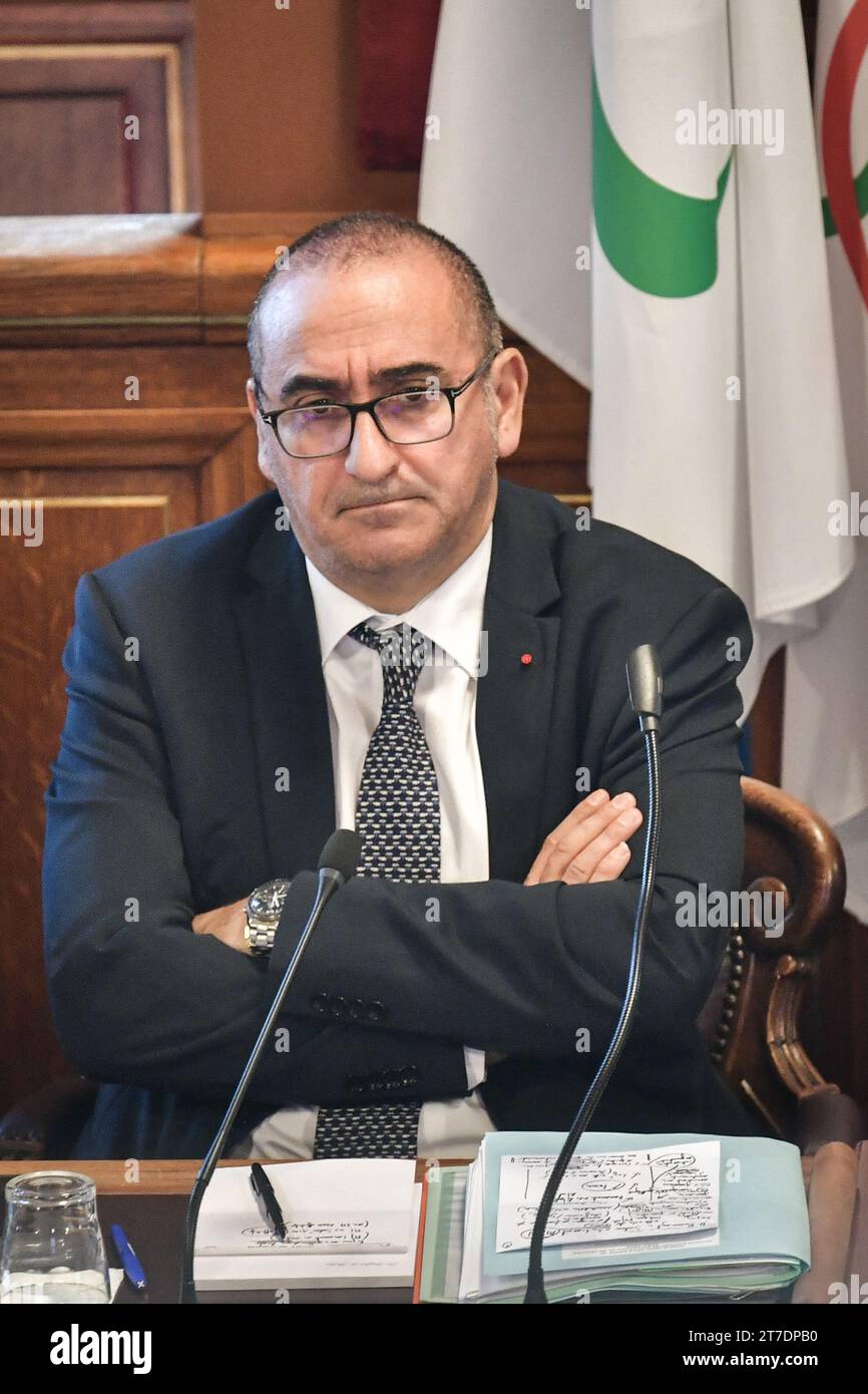 Paris, France. 15th Nov, 2023. Prefect of police of paris Laurent Nunez ...