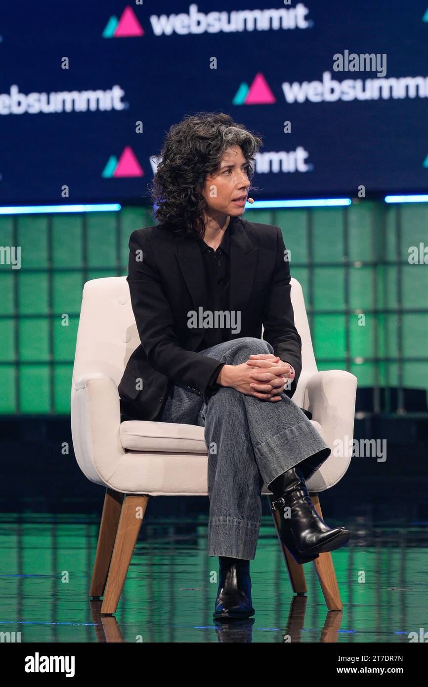 Lisbon, Portugal. 14th Nov, 2023. Meredith Whittaker, President at ...