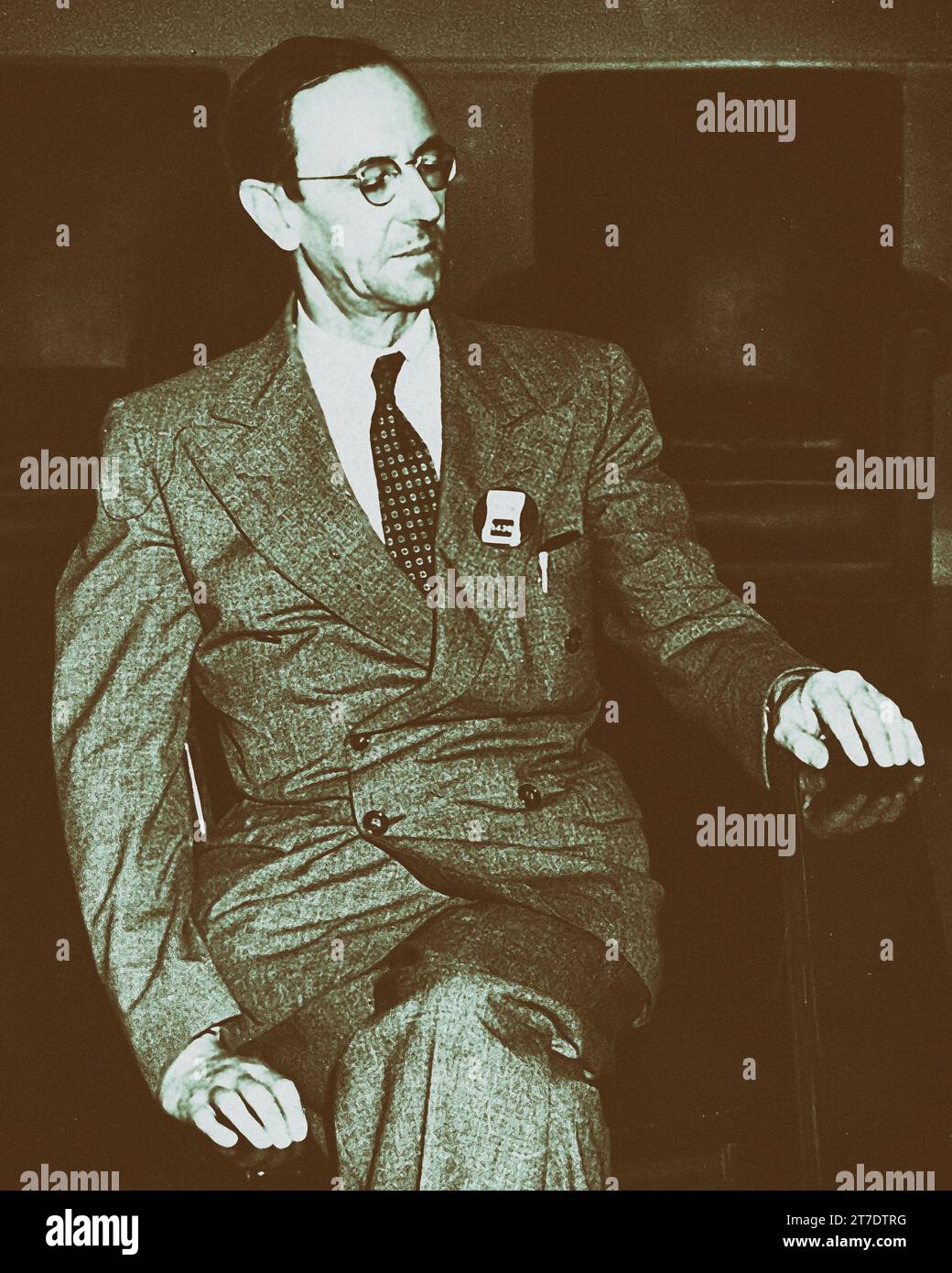 The Manhattan Project. Portrait of James Chadwick Stock Photo - Alamy