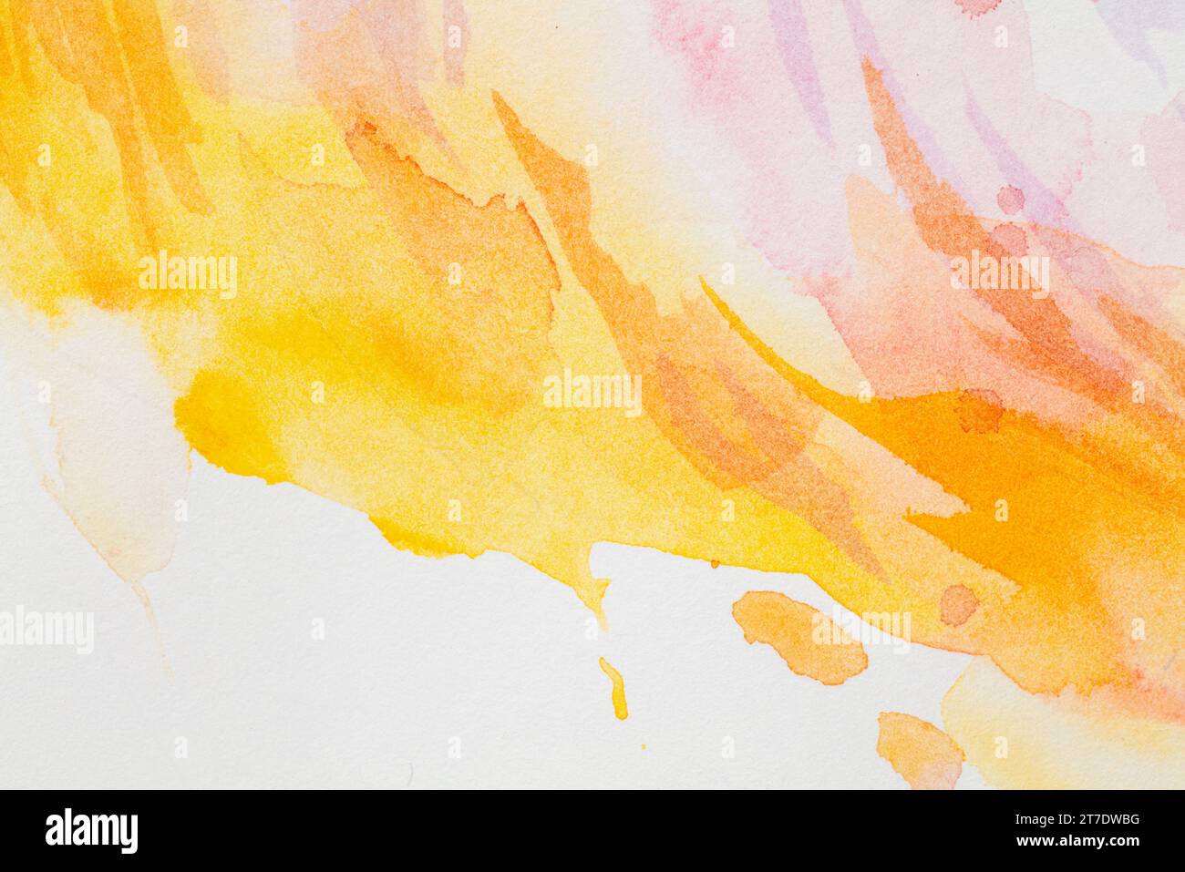 Watercolor paint stains. Background with faint texture and distressed ...