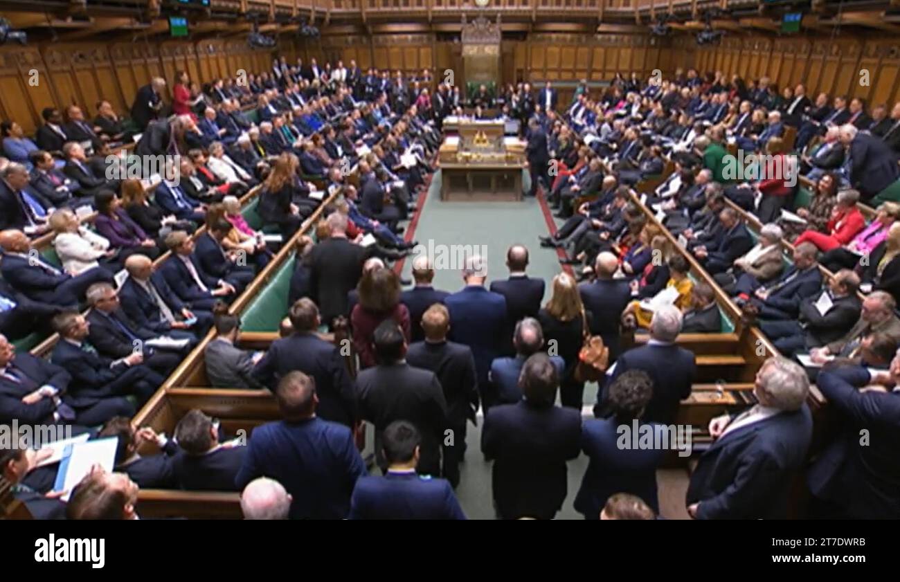 Labour leader Keir Starmer speaks during Prime Minister's Questions in ...