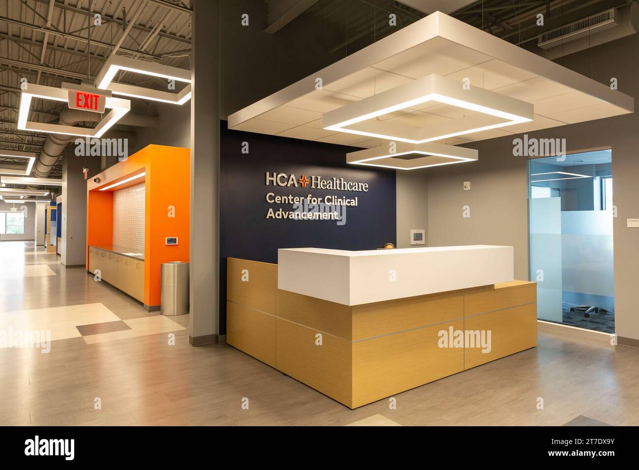 A medical office reception of Health Center for Clinical Advancement in ...