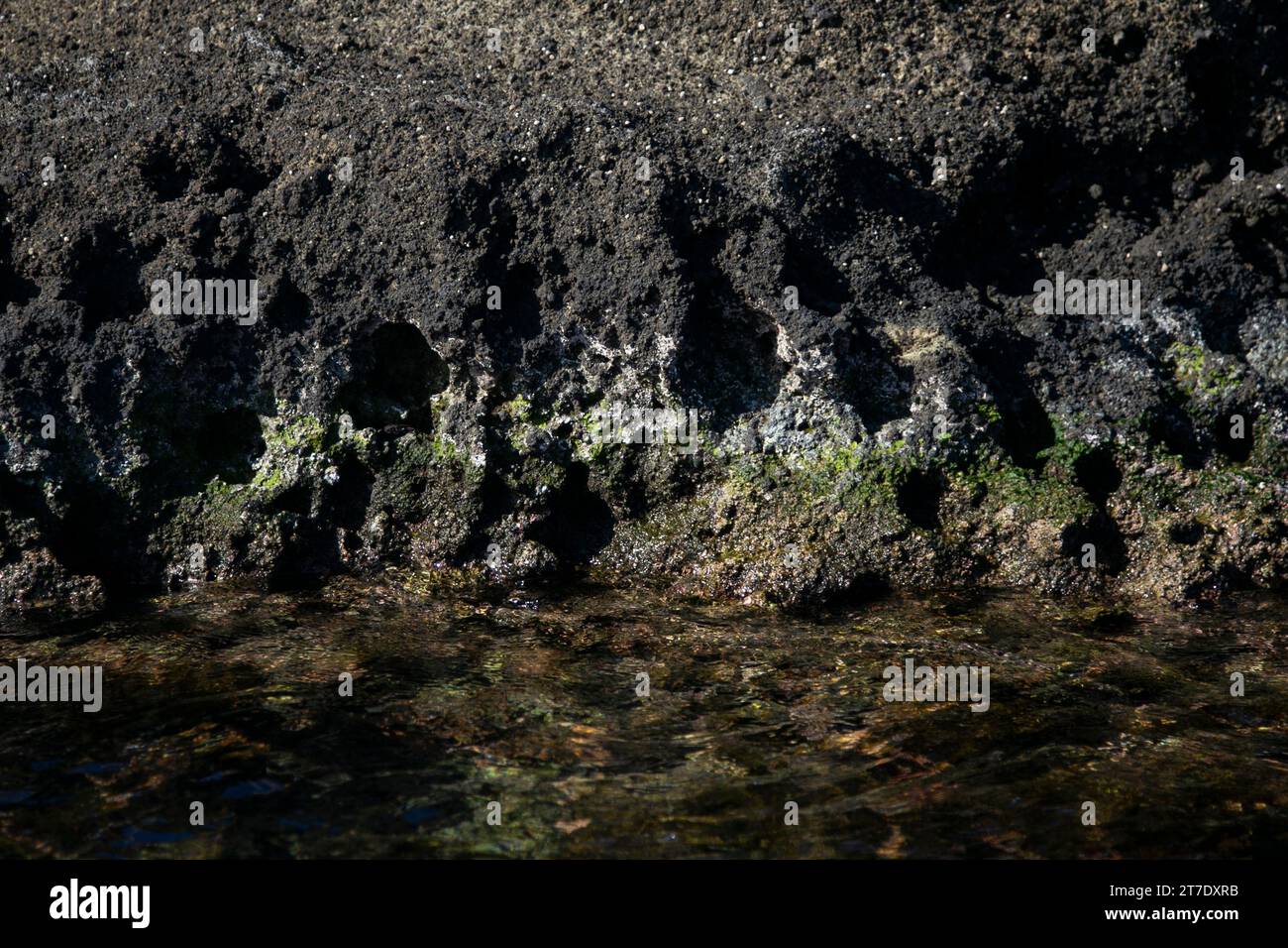 Coastline formed by volcanic activity in Ogi coast in Sado Island ...