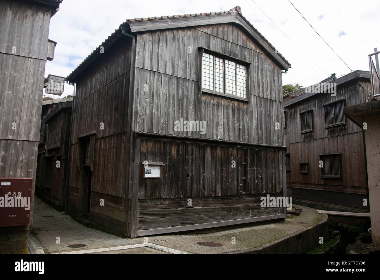 Shukunegi, old traditional village with wooden houses from the Edo ...