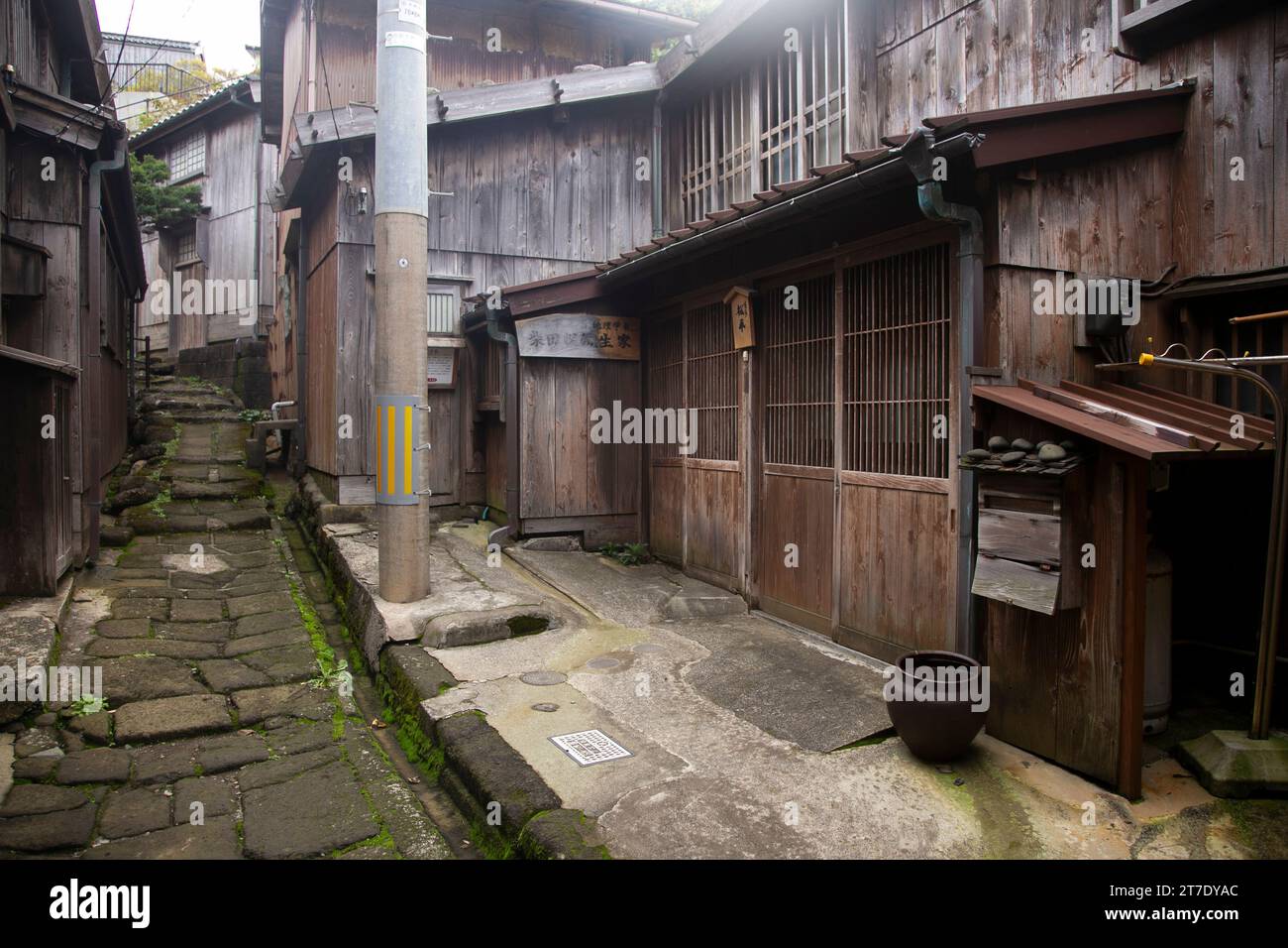 Shukunegi, old traditional village with wooden houses from the Edo ...