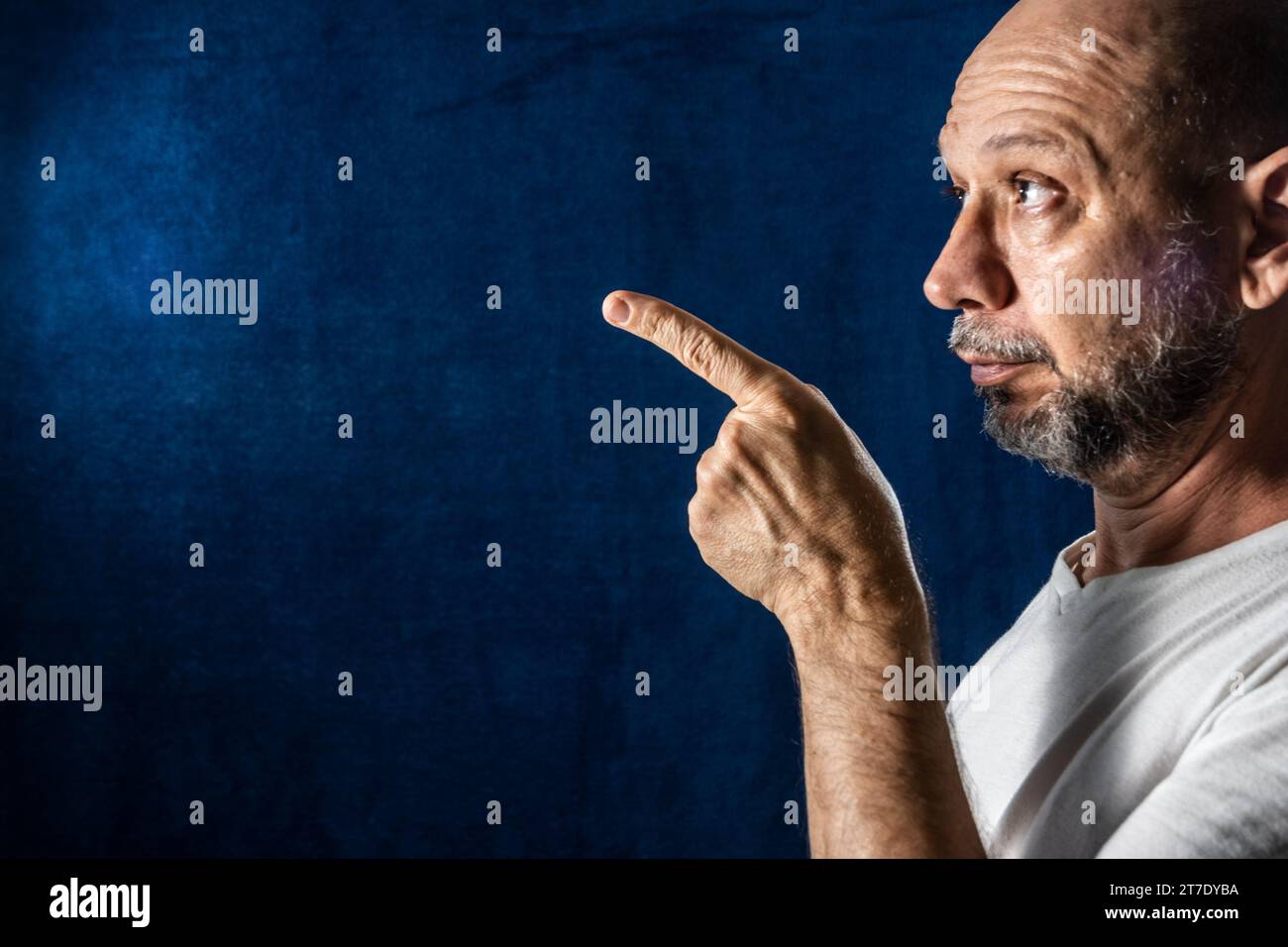 Confused scared man social problems hi-res stock photography and images ...
