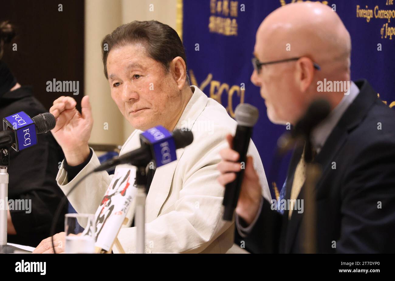 Tokyo, Japan. 15th Nov, 2023. Japanese film director and comedian ...