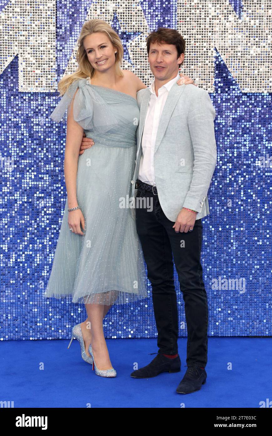 Sofia Wellesley and James Blunt attend the "Rocketman" UK premiere at ...