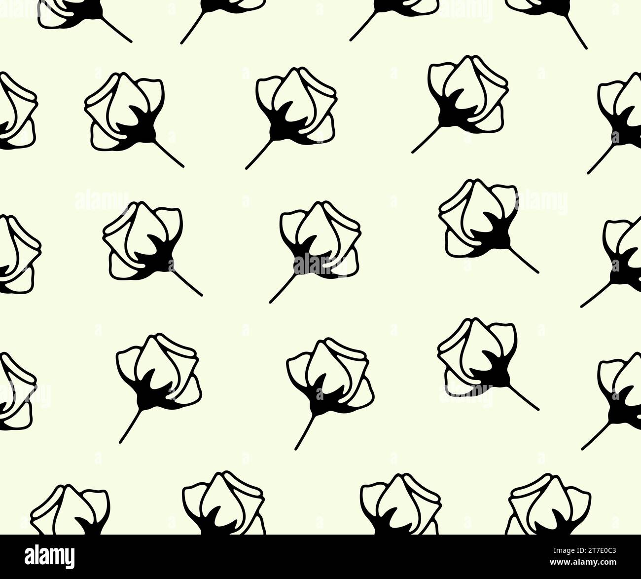 Flowers, floristics, floweret and floral, seamless vector background ...
