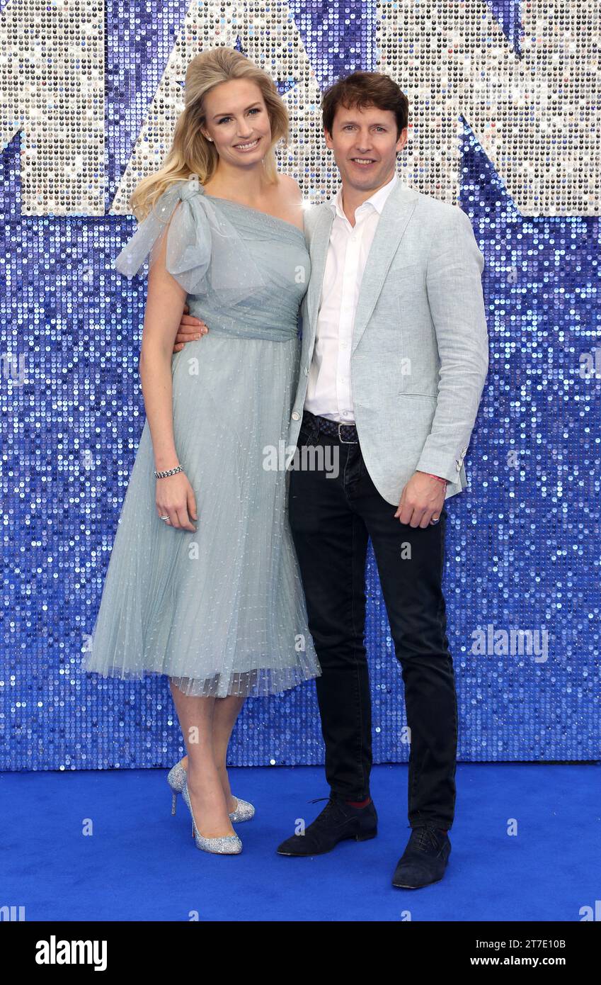 Sofia Wellesley and James Blunt attend the "Rocketman" UK premiere at ...