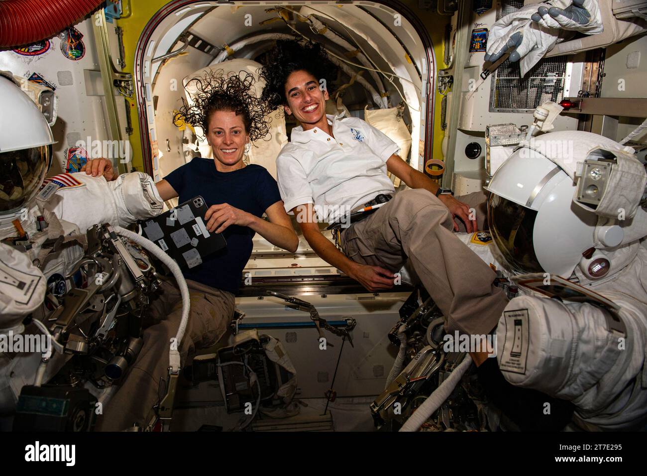 ISS - 27 October 2023 - ISS Expedition 70 Flight Engineers (from left ...