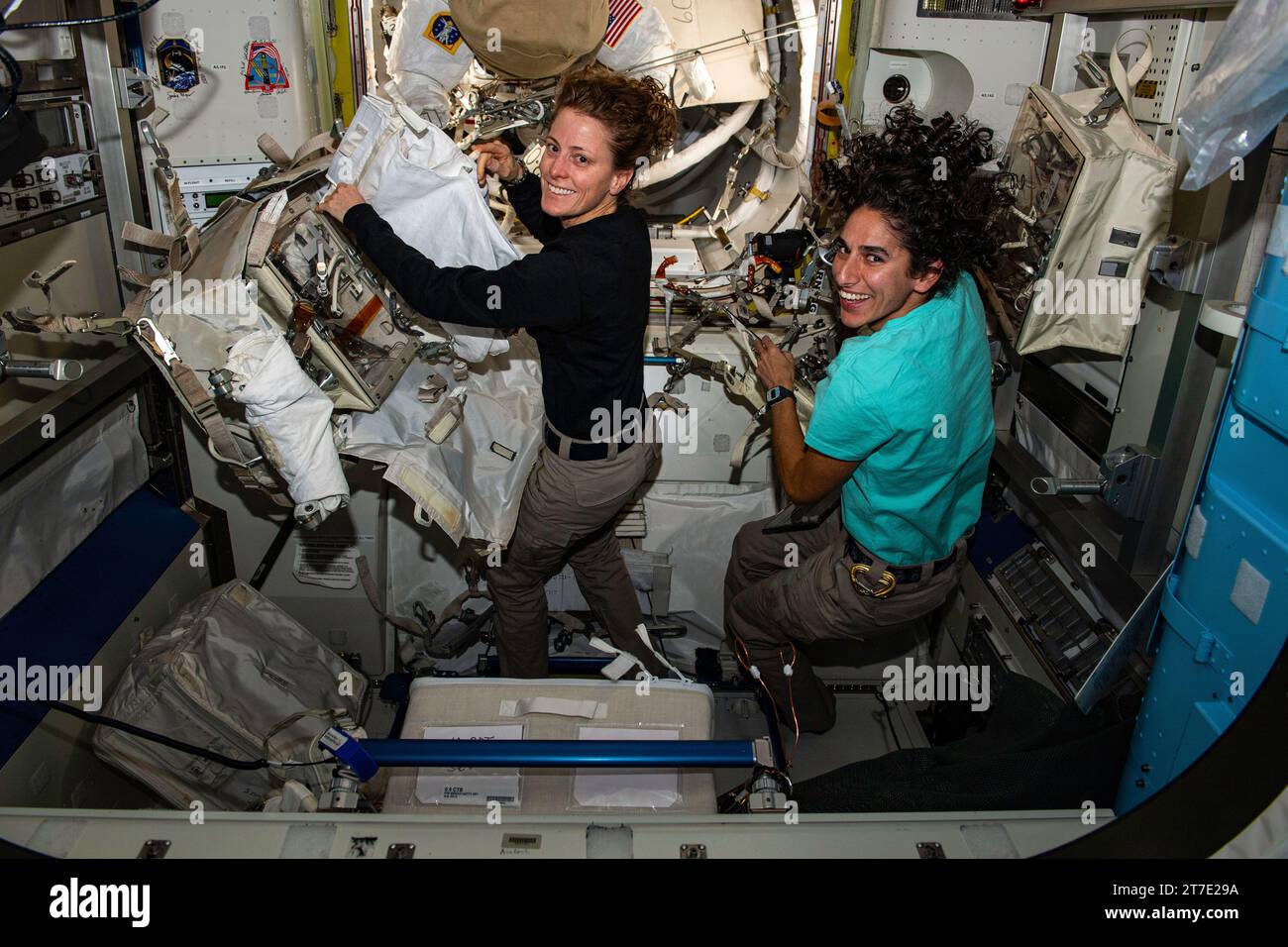 ISS - 27 October 2023 - ISS Expedition 70 Flight Engineers (from left ...