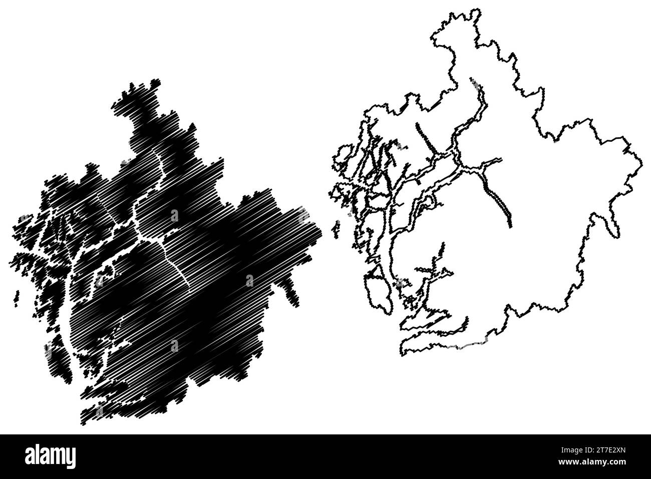 Ocean falls british columbia Stock Vector Images - Alamy