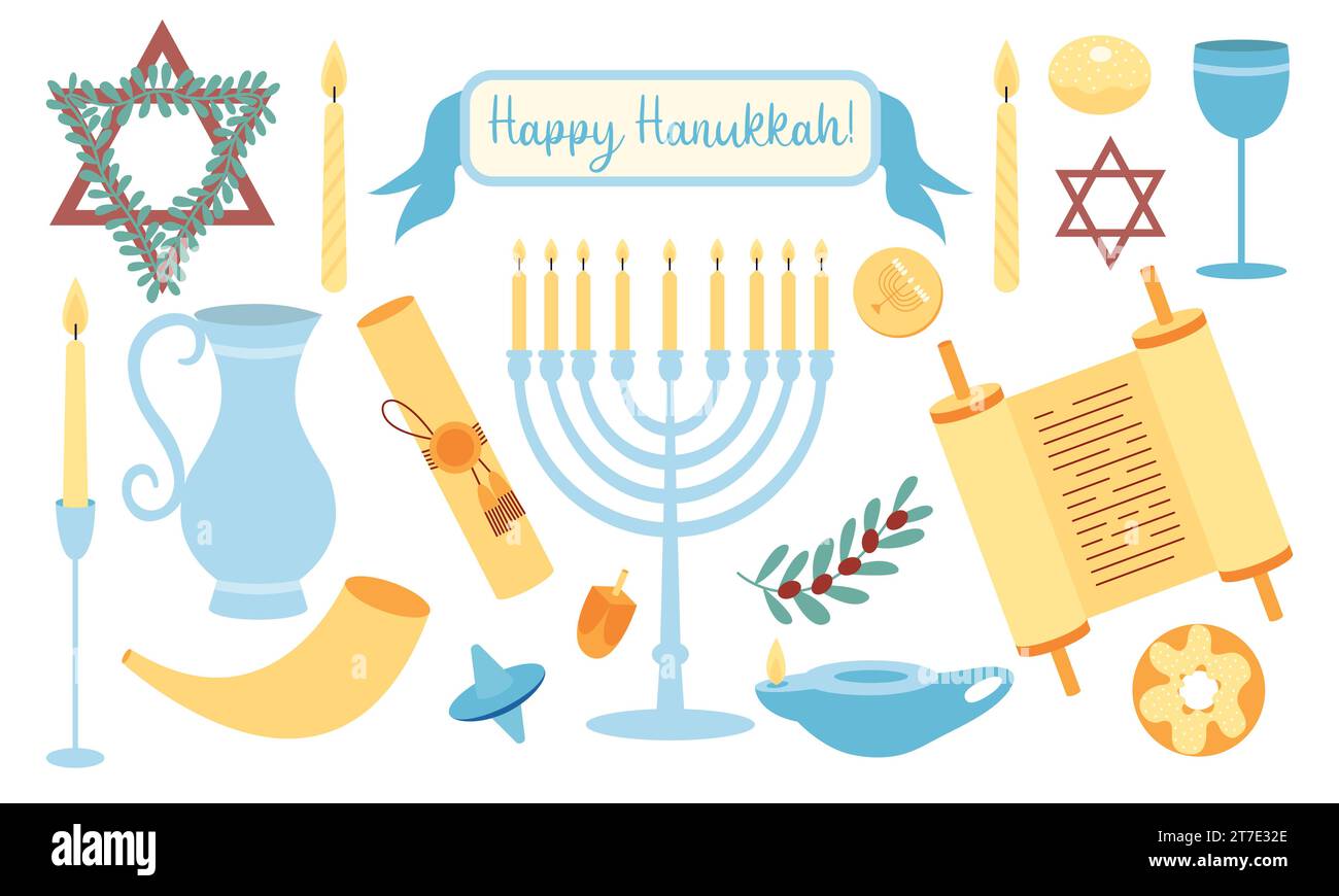 Star david lights hanukkah Stock Vector Images - Alamy