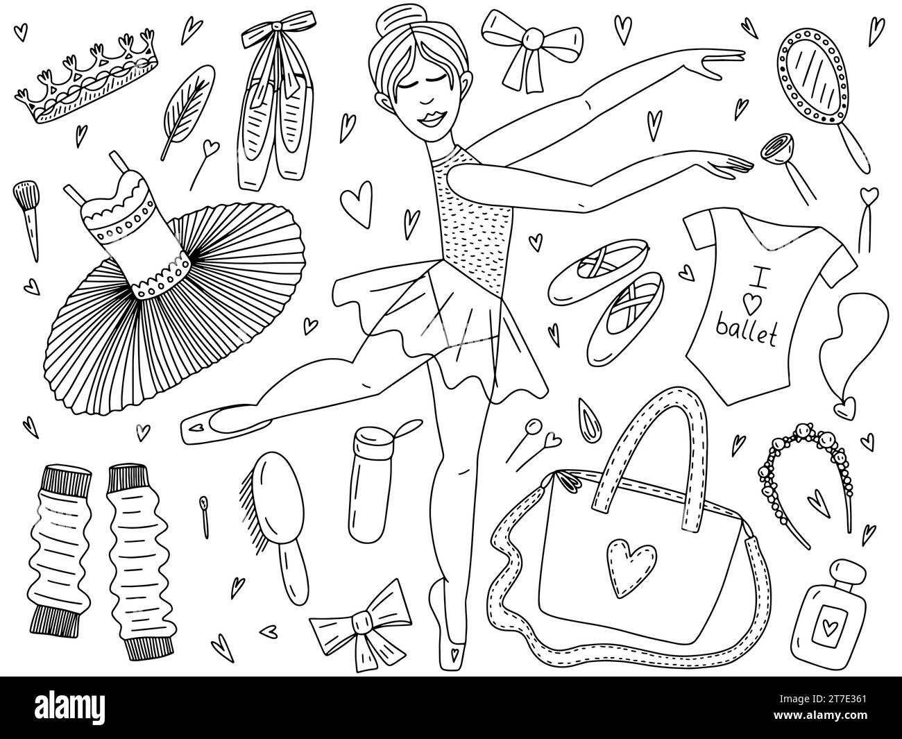 Hand drawn ballet vector set Stock Vector Image & Art - Alamy