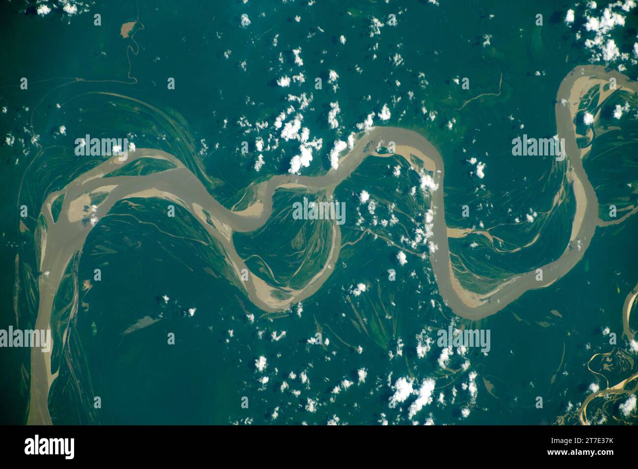 BRAZIL - 29 October 2023 - A portion of the Amazon River in northwestern Brazil is pictured from ...