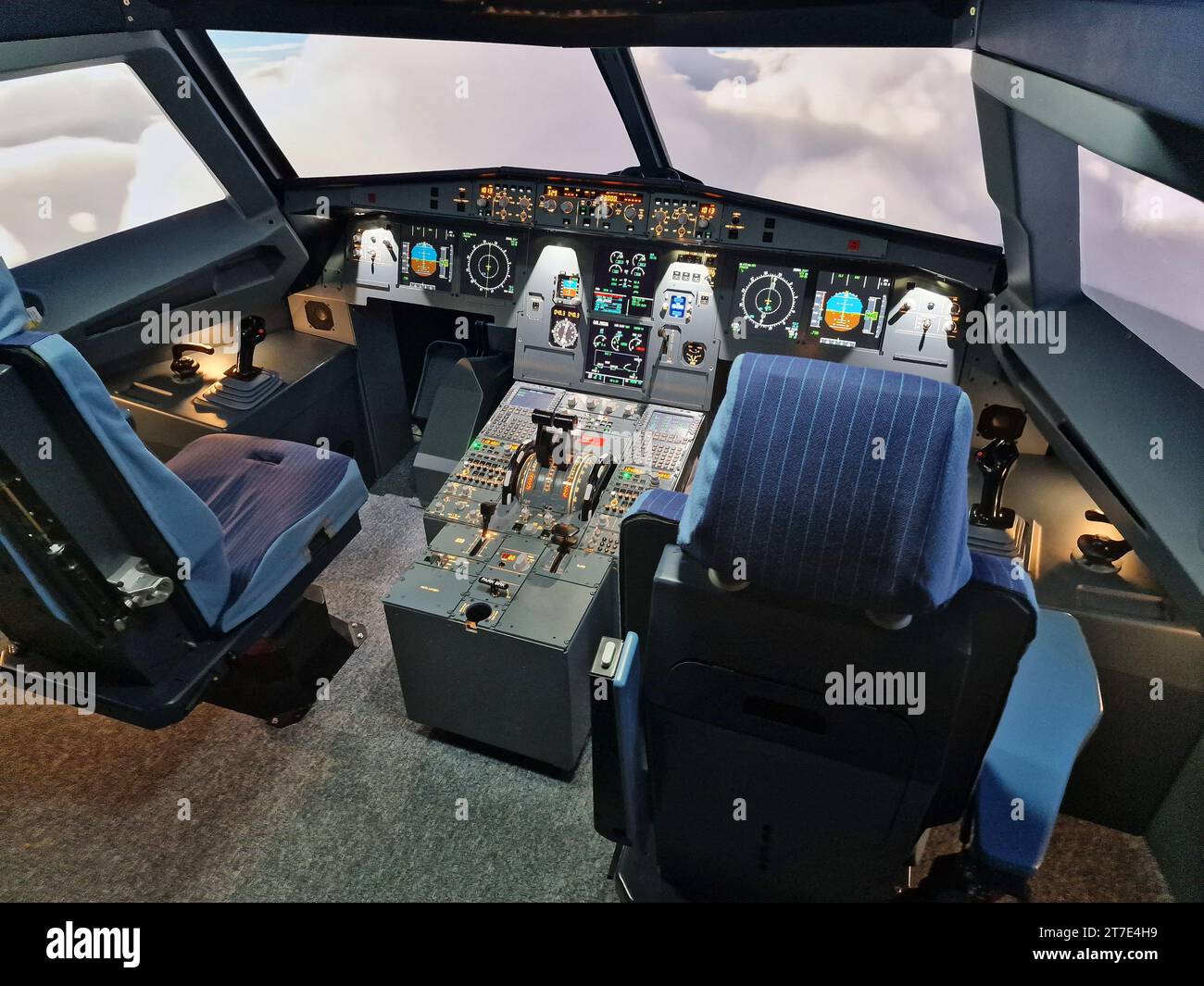 Real Flight Hydraulic Simulator for the Training of the Pilots Stock ...