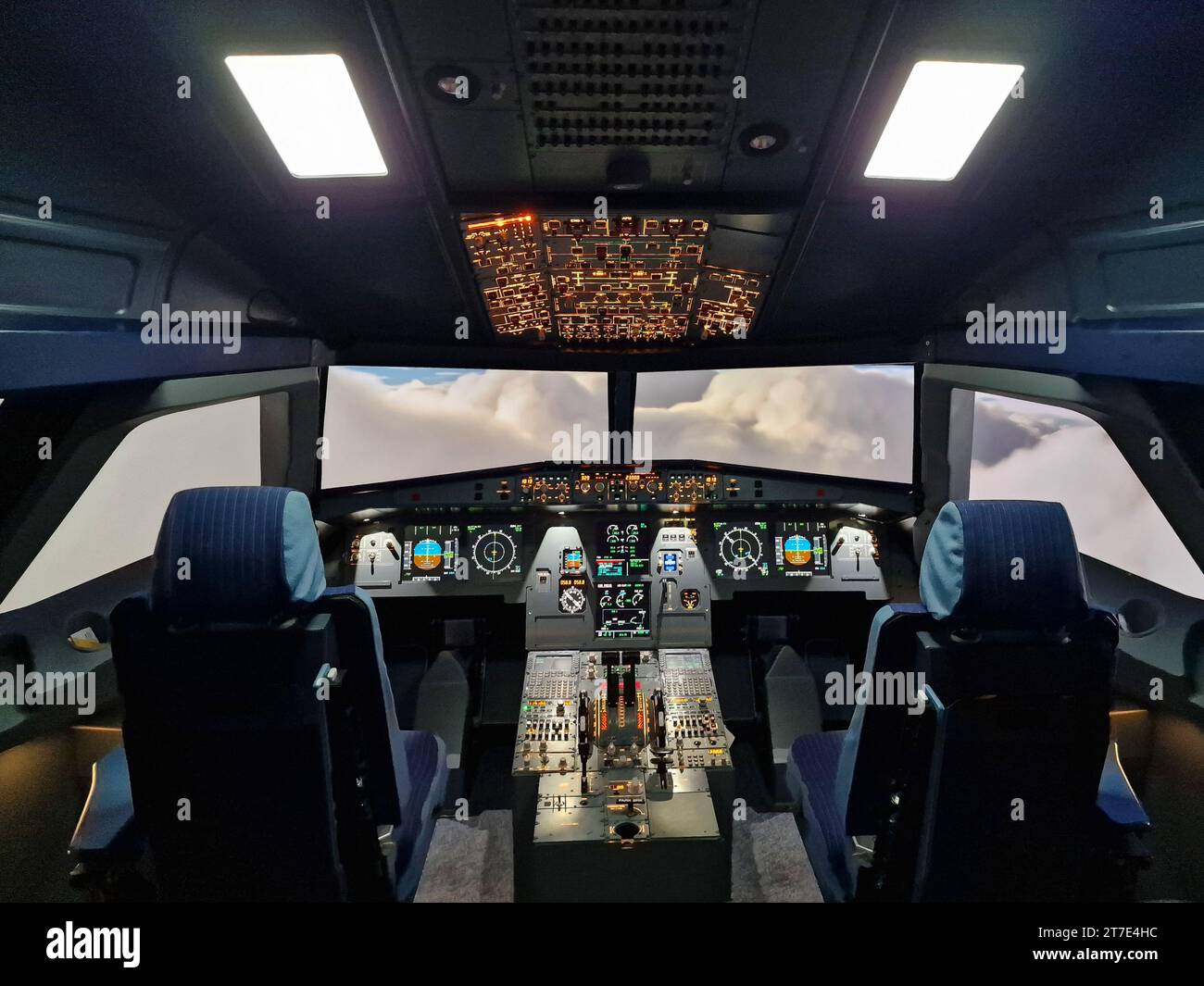 Real Flight Hydraulic Simulator for the Training of the Pilots Stock ...