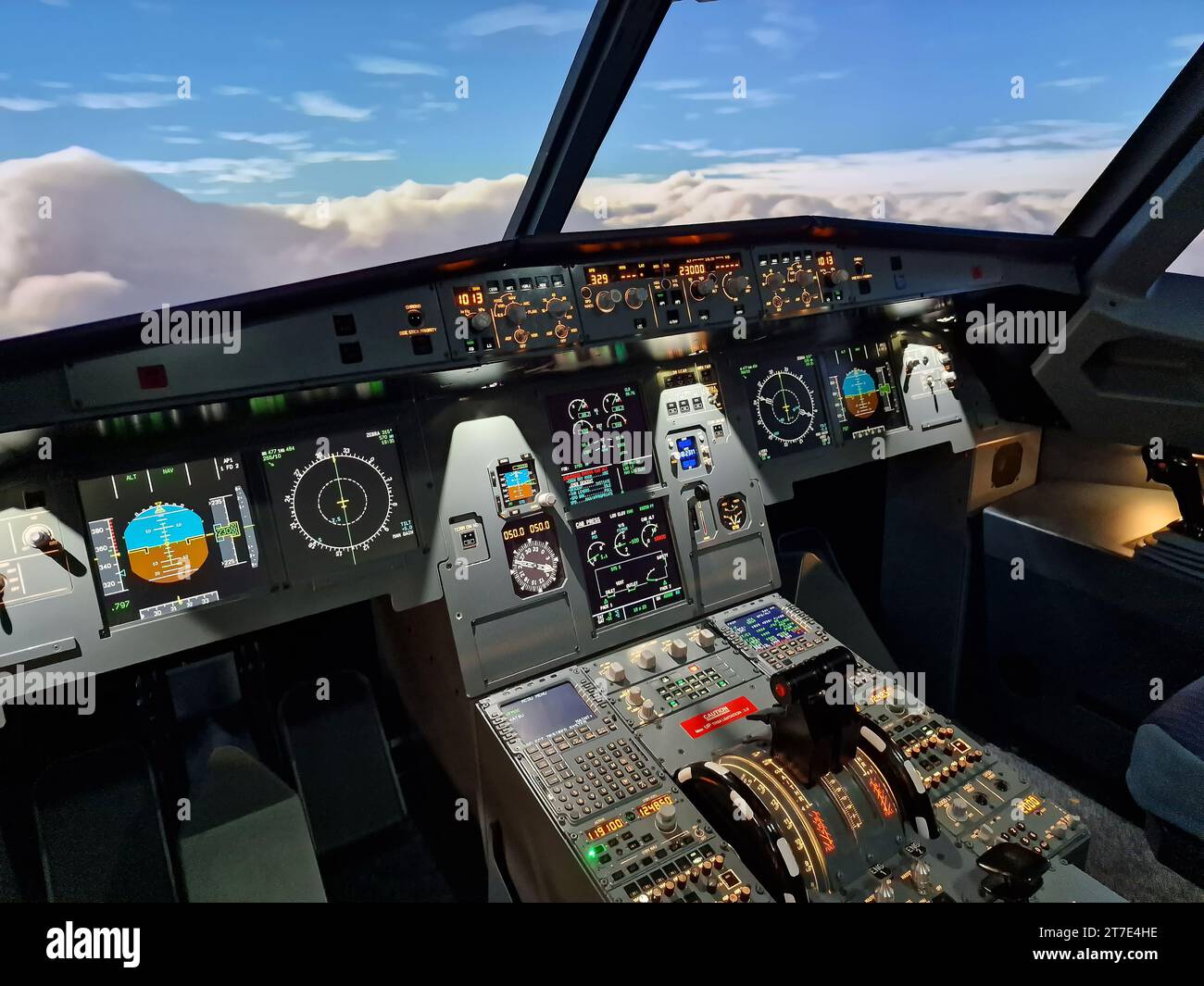 Real Flight Hydraulic Simulator for the Training of the Pilots Stock ...