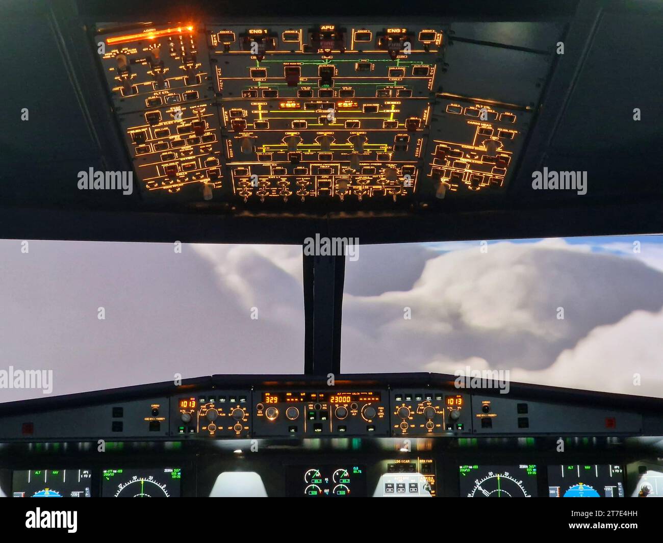 Real Flight Hydraulic Simulator for the Training of the Pilots Stock ...